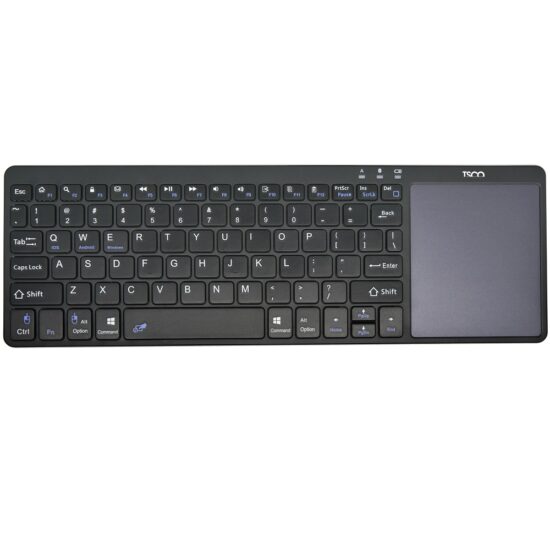 کیبورد بی سیم تسکو TKM7320B با پنل تاچ بار – شمرون شاپ
